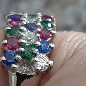 manufacturer (usa) | Jewelry | New Sz7 Ruby Emerald Sapphire Topaz 925 ...